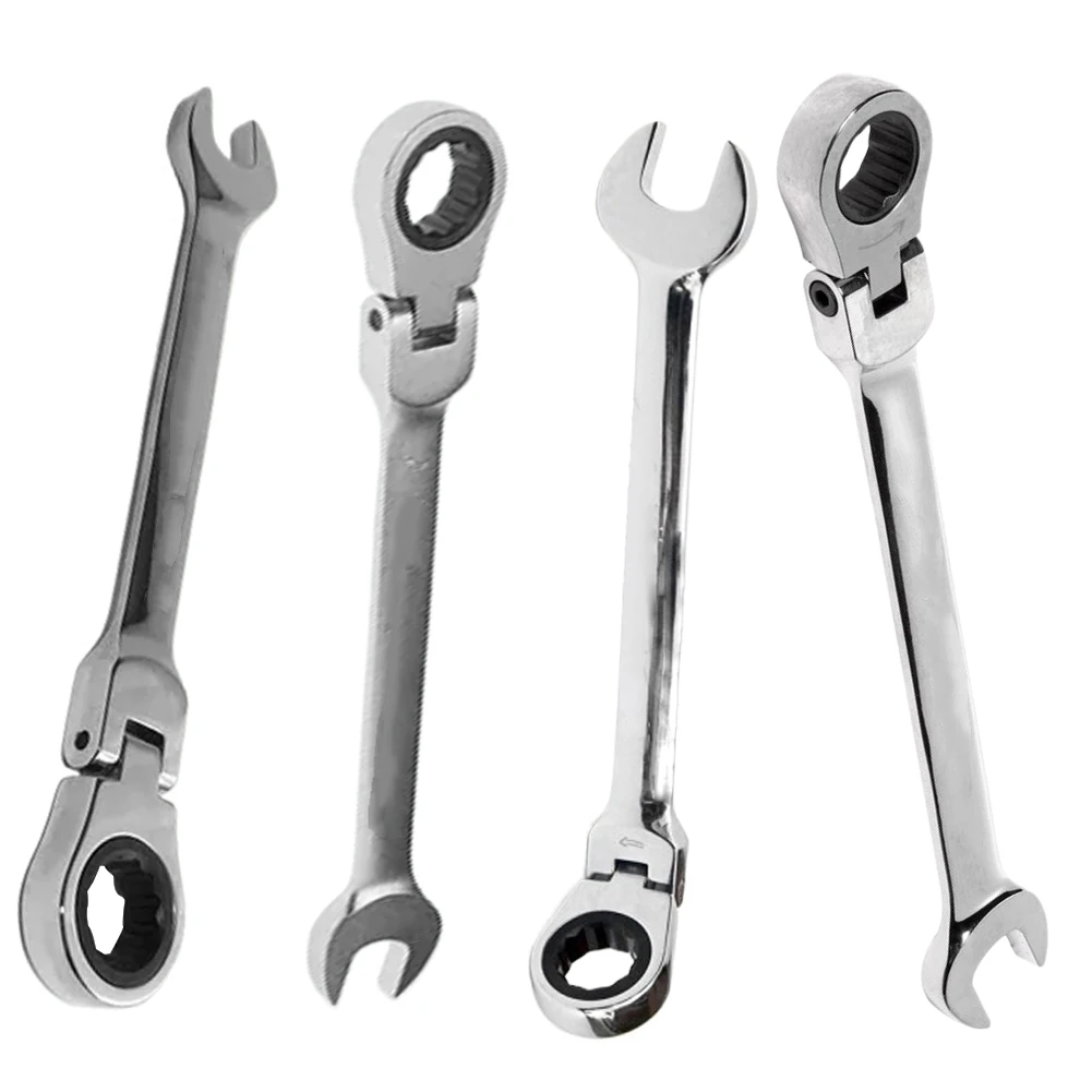 15Pcs-180-Degree-Flex-Head-Wrench-Set-Adjustable-Torque-Wrench-Socket ...