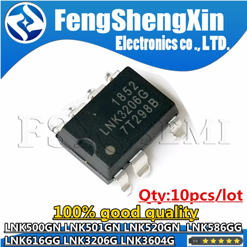 10pcs LNK500GN LNK501GN LNK520GN LNK586GG LNK616GG LNK3206G LNK3604G ...