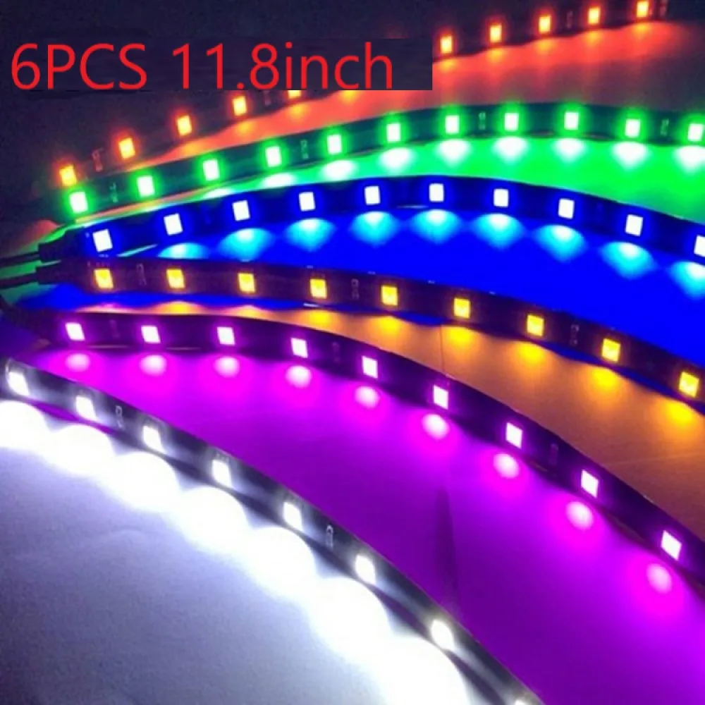 6pcs-30cm-11-8inch-LED-Strip-Light-Flexible-12-SMD-LED-Under-Tube ...