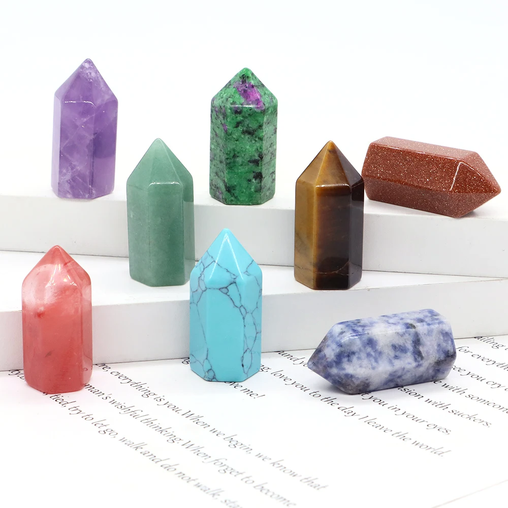 15x35mm-Crystal-Hexagonal-Prism-Natural-Stone-Quartz-Tower-Healing ...