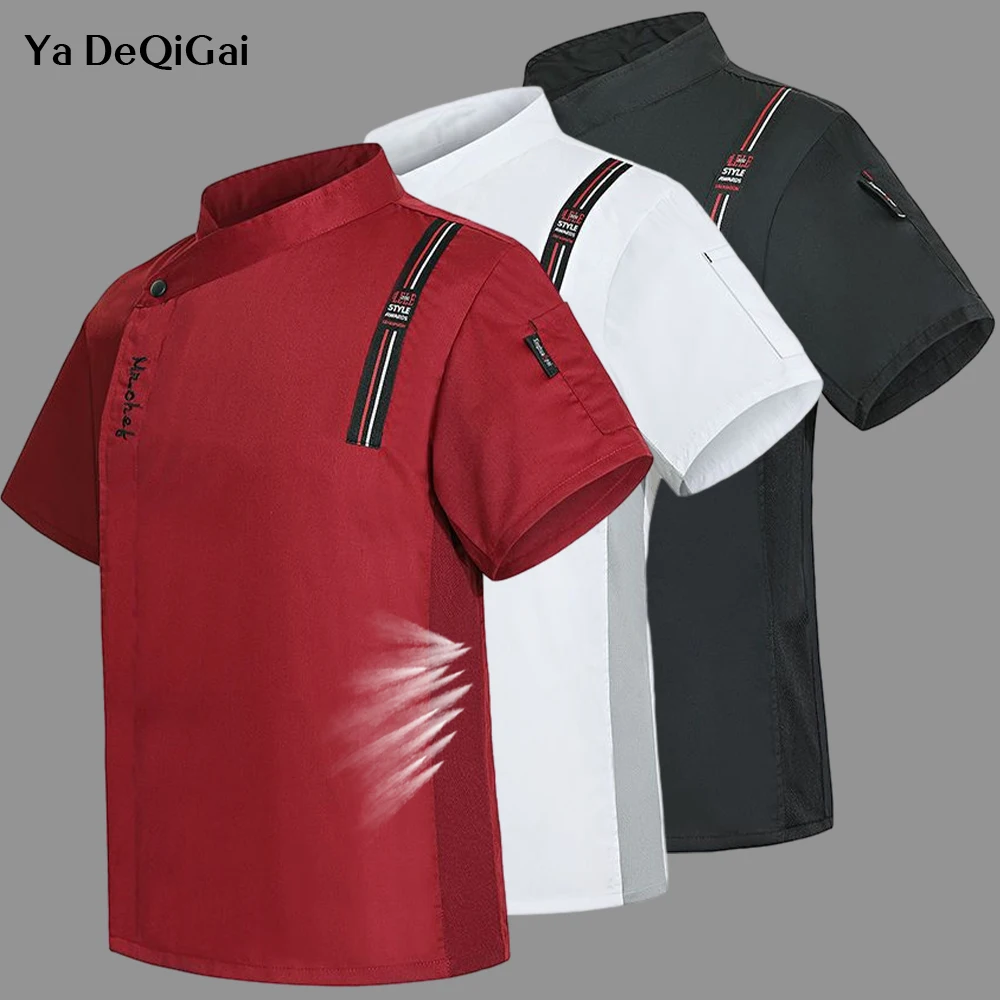 Uniformes-de-Chef-para-restaurante-camisas-de-camarero-para-hombres ...