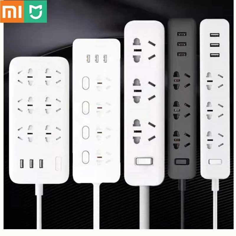 Original Xiaomi Power Strip 2.1a Fast Charging 3 Usb Wifi Smart Socket ...