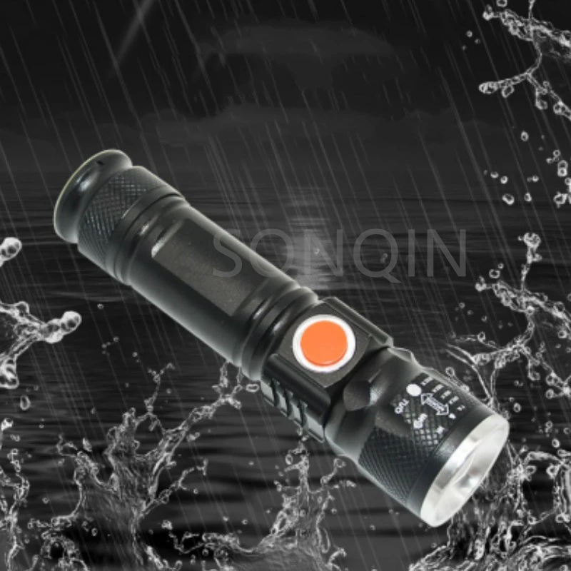 Powerful-T6-L2-LED-Flashlight-ZOOM-USB-Rechargeable-Tactical ...