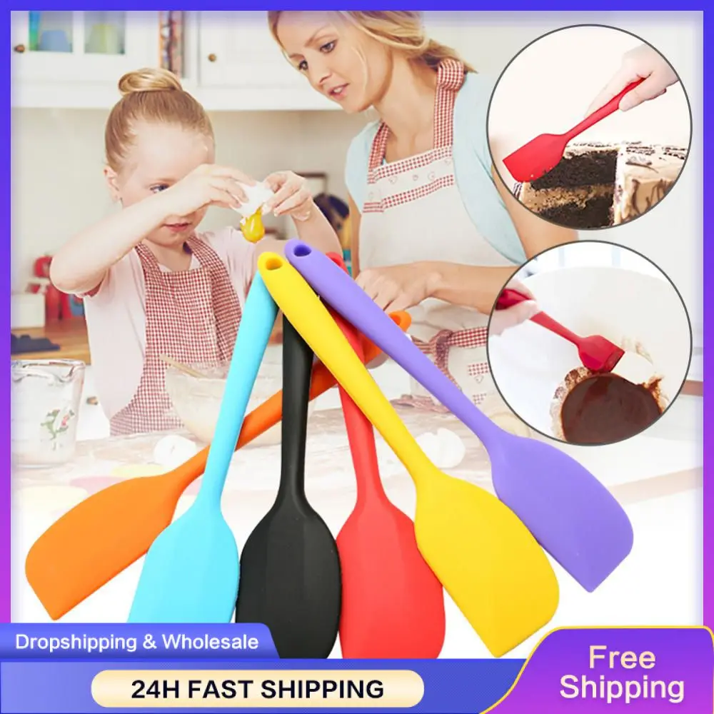 Cream-Baking-Scraper-Non-Stick-Butter-Spatula-Cutter-Chocolate-Silicone ...