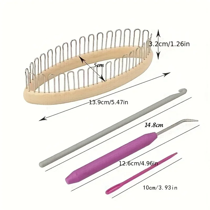 1-Set-Weaving-Socks-Knitting-Loom-Steel-Extenders-Hook-Kit-for-sock ...