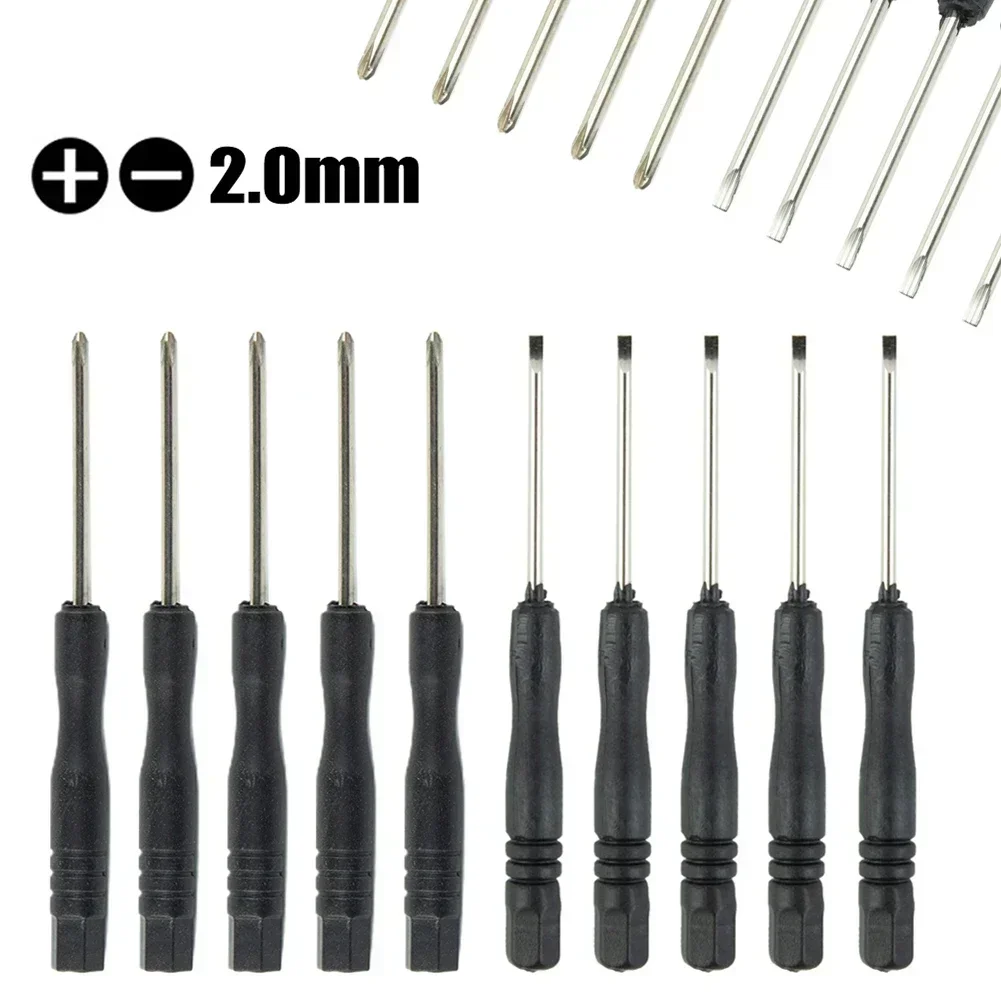 10Pcs-82mm-Small-Screwdriver-Set-Slotted-Cross-Screwdrivers-2mm-Cutter ...