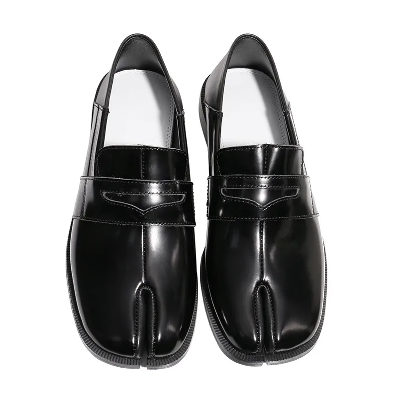 New-Slip-On-Tabi-Loafers-Men-s-Women-s-Genuine-Leather-Tabi-Flat-Shoes ...