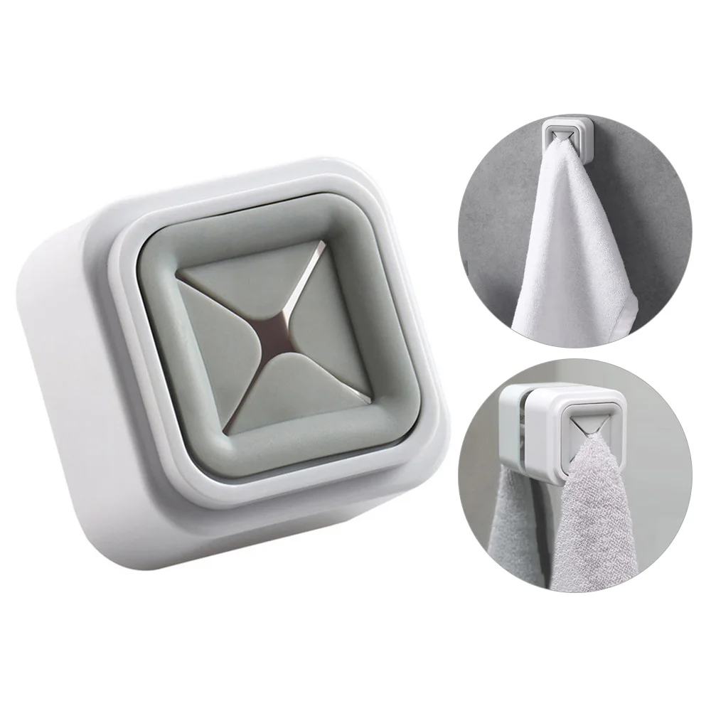 Towel Plug Holder Punch Free Silica Gel Bathroom Organizer Rack Towels ...
