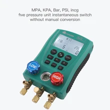 HONGSEN HS-330 Refrigeration Vacuum Gauge Digital Mainfold HVAC Air ...