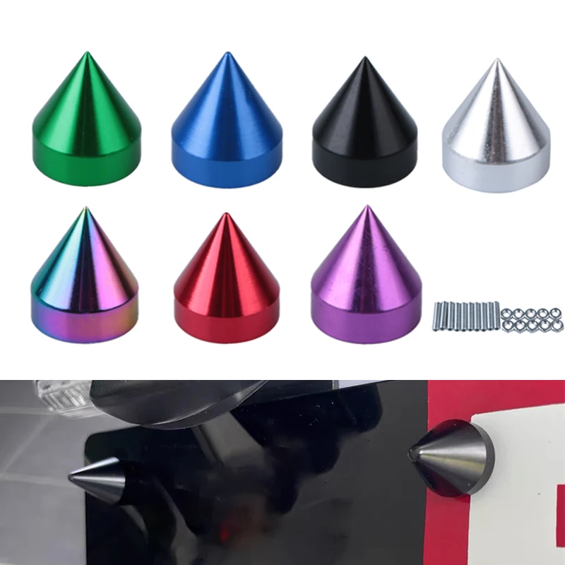 Motorcycle License Plate Bolts Spike License Plate Screw Fasteners 4pcs ...