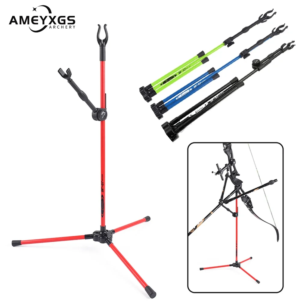Archery-Bow-Stand-Portable-Foldable-Fiberglass-Material-Bow-Rack-Holder ...