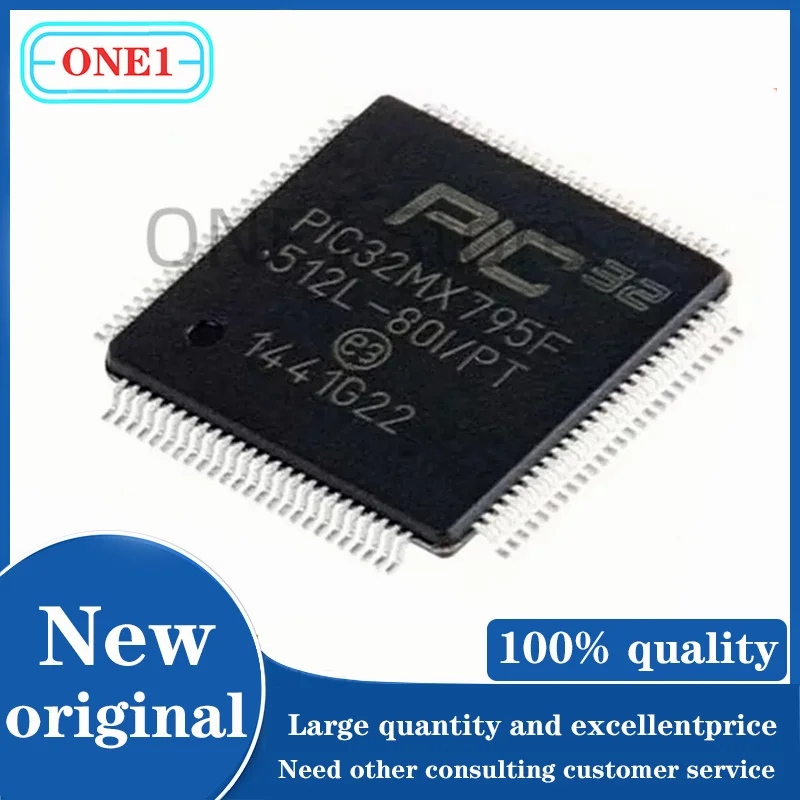 1PCS-lot-New-original-PIC32MX795F512L-80I-PT-PIC32MX795F512L-80I-TQFP-100-12x12-Microcontroller ...