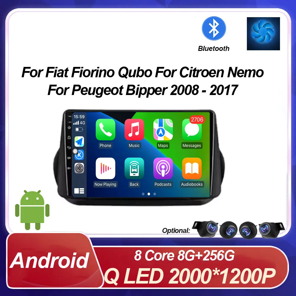 Android-Auto-For-Fiat-Fiorino-Qubo-For-Citroen-Nemo-For-Peugeot-Bipper ...