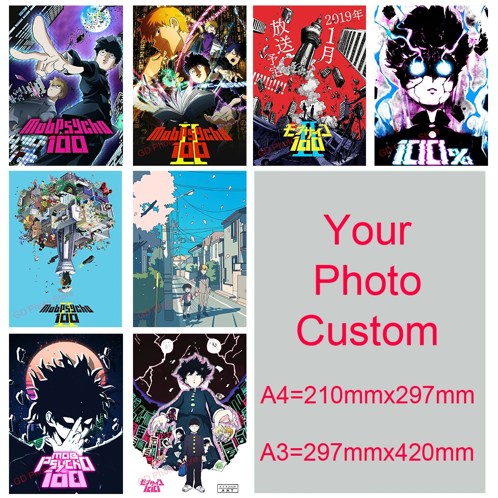 Custom-Mob-Psycho-100-Shigeo-Anime-HD-Poster-Photo-Paper-Poster-DIY ...