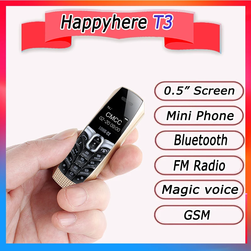 Pequenos Telemóveis Desbloqueado Bluetooth Dialer Bluetooth Música voz ...