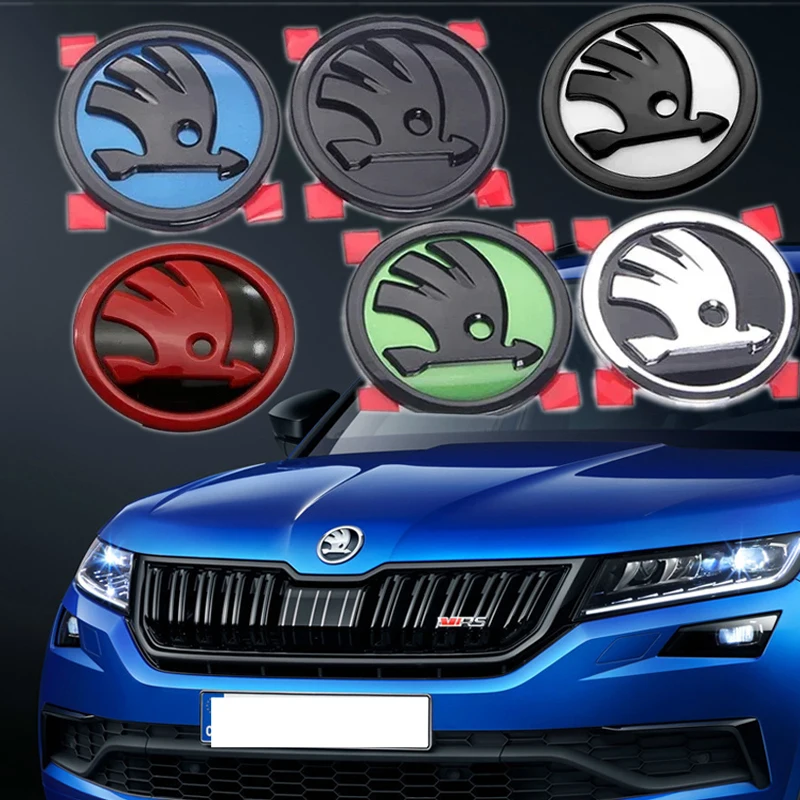 Trunk Sticker 80mm 90mm for Skoda Superb Rapid Scala Karoq Kamiq Kodiaq ...