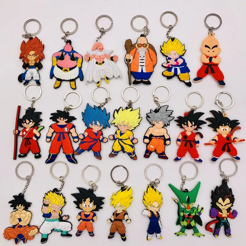 Anime-Dragon-Ball-Keychain-PVC-Dragon-Ball-Z-Goku-Vegeta-Figure-Key ...