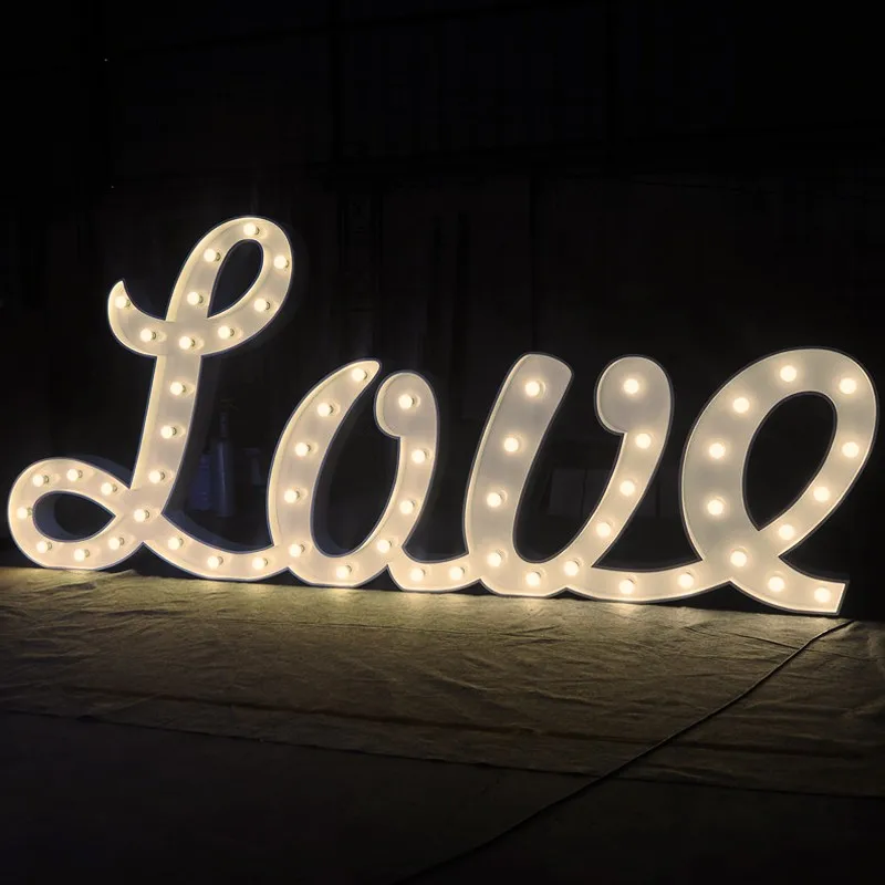 Big Light Up Letters Led Large Light Up Marquee Letters Sign Giant ...