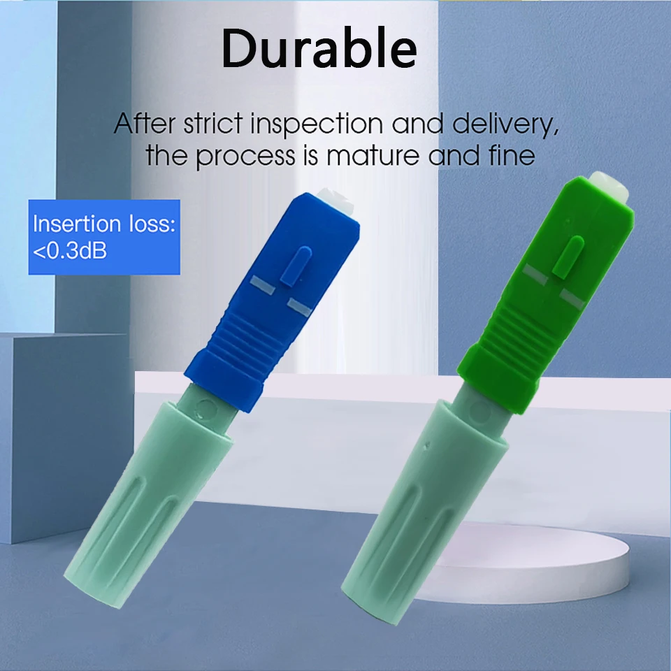 FTTH Embedded Fiber Optic Fast Connector SC APC Single Mode Fiber Optic ...