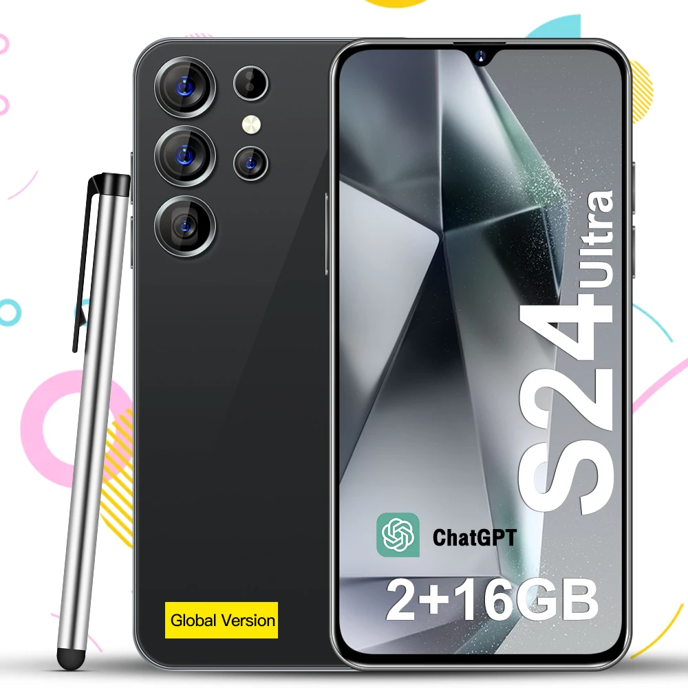 S24Ultra-Unlocked-Cell-Phone-Dual-SIM-Cards-Phones-13MP-Rear-2MP-Front ...