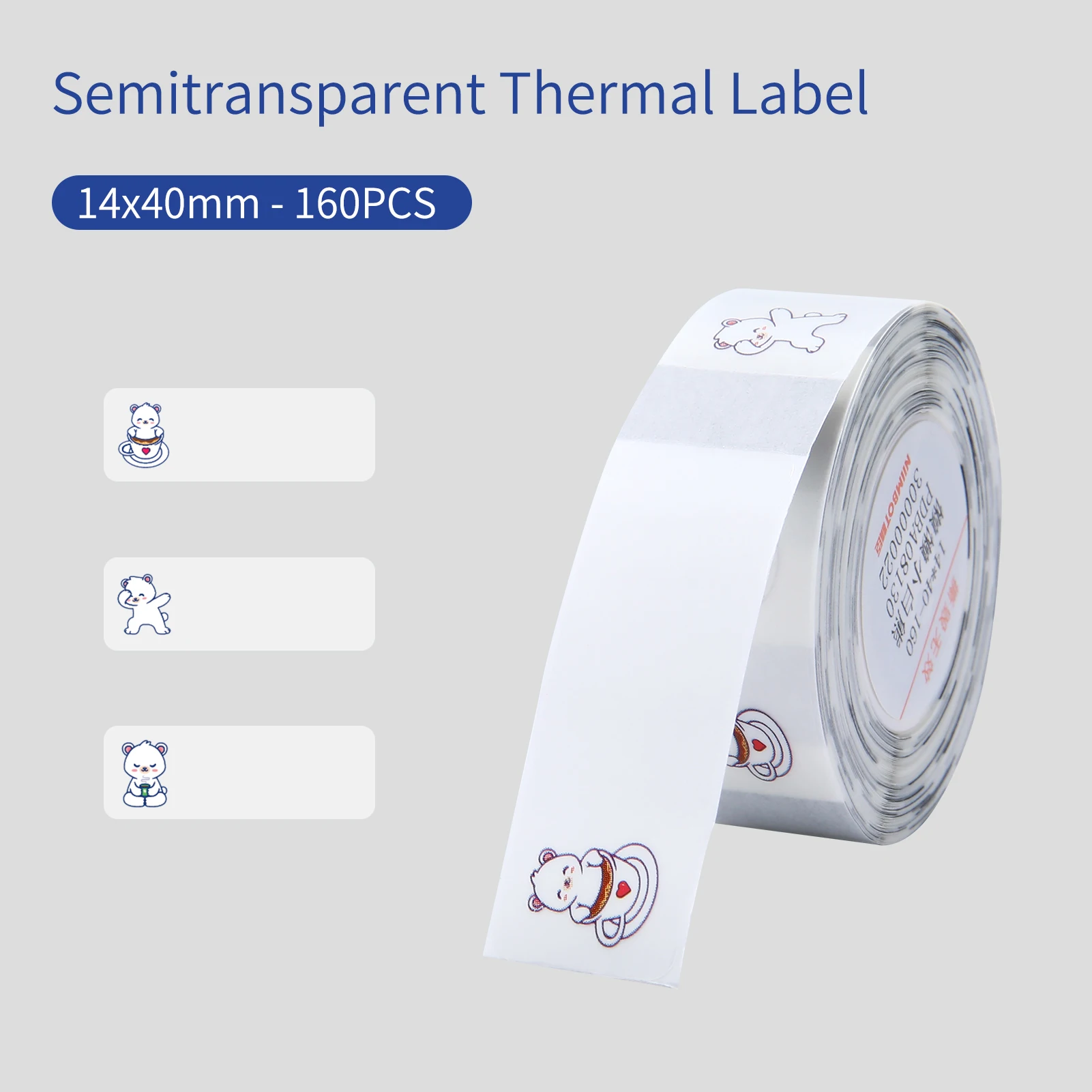 Gommette,Papier semi-transparent pour étiquettes thermiques, pour ...