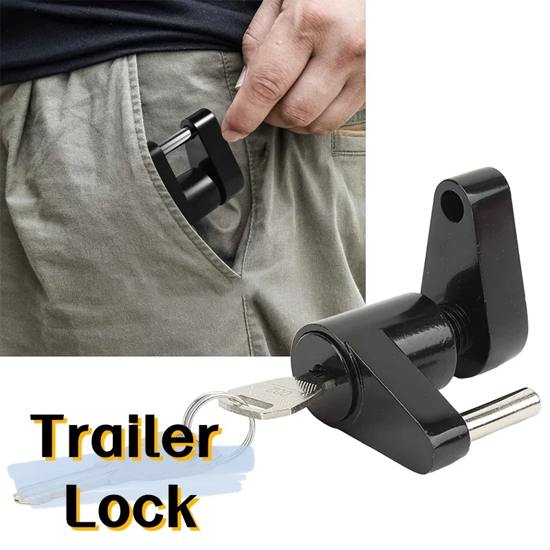 Tow-Bar-Tongue-Hitch-Pin-Lock-Removable-Tow-Ball-Mount-1-4-Straight ...