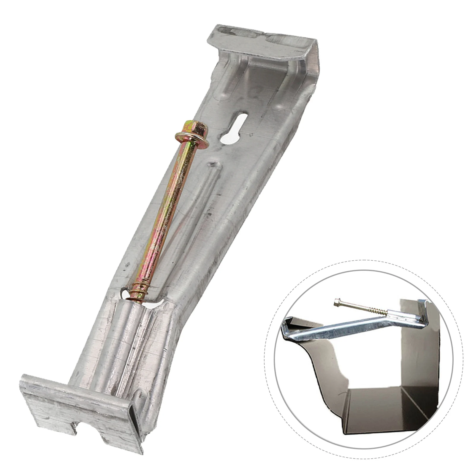 1PCS-5-Inch-K-Style-Aluminum-Gutter-Hanger-W-Clip-Gutter-Brackets-For ...