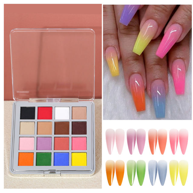 Magic Nail Ombre Powder Palette - #01 - Limegirlstore