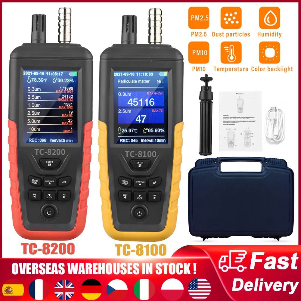 TC-8200-Dust-Particle-Counter-PM2-5-PM10-Detector-Dust-Concentration ...