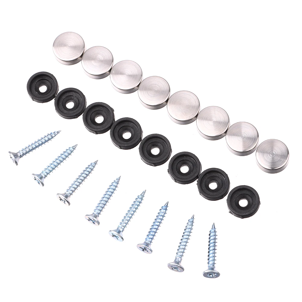 8-Sets-12-30mm-Mirror-Fasteners-Screws-Decorative-Cap-Nail-Advertising ...