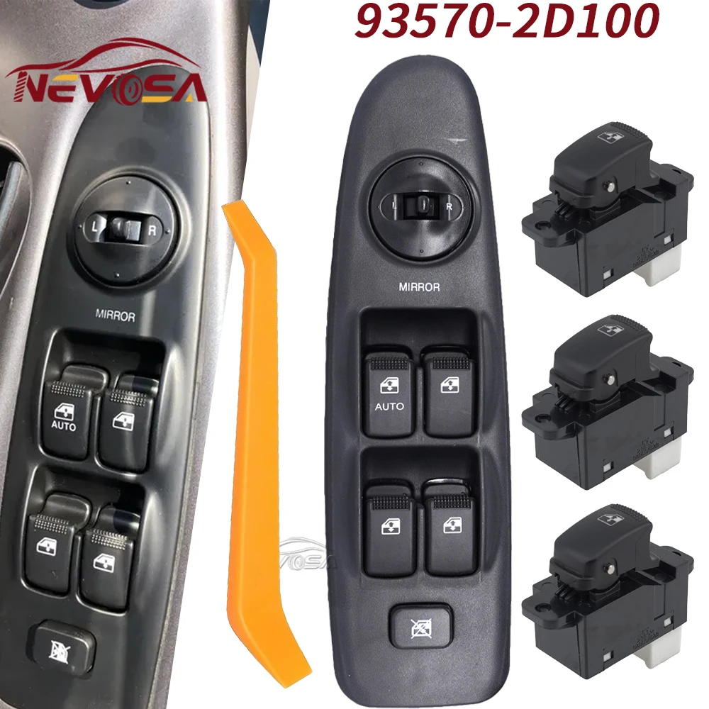 Power Window Control Switch Rear Button For Hyundai Elantra XD 2001 ...