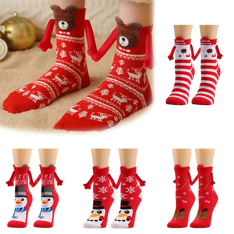 1pair-Christmas-Magnetic-Suction-Hand-In-Hand-Socks-Girls-Holding-Hands ...