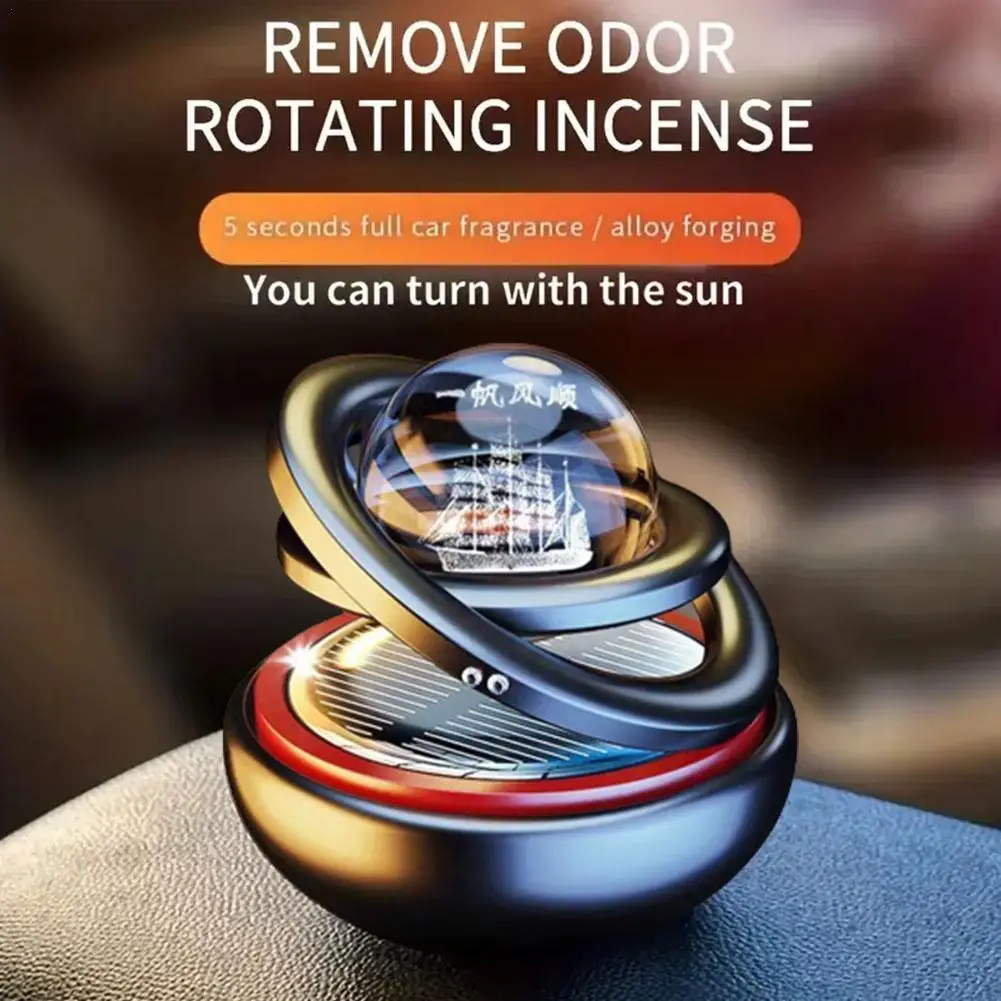 Solar-Car-Air-Freshener-Rotating-Aromatherapy-Interiors-Auto-Flavorin ...