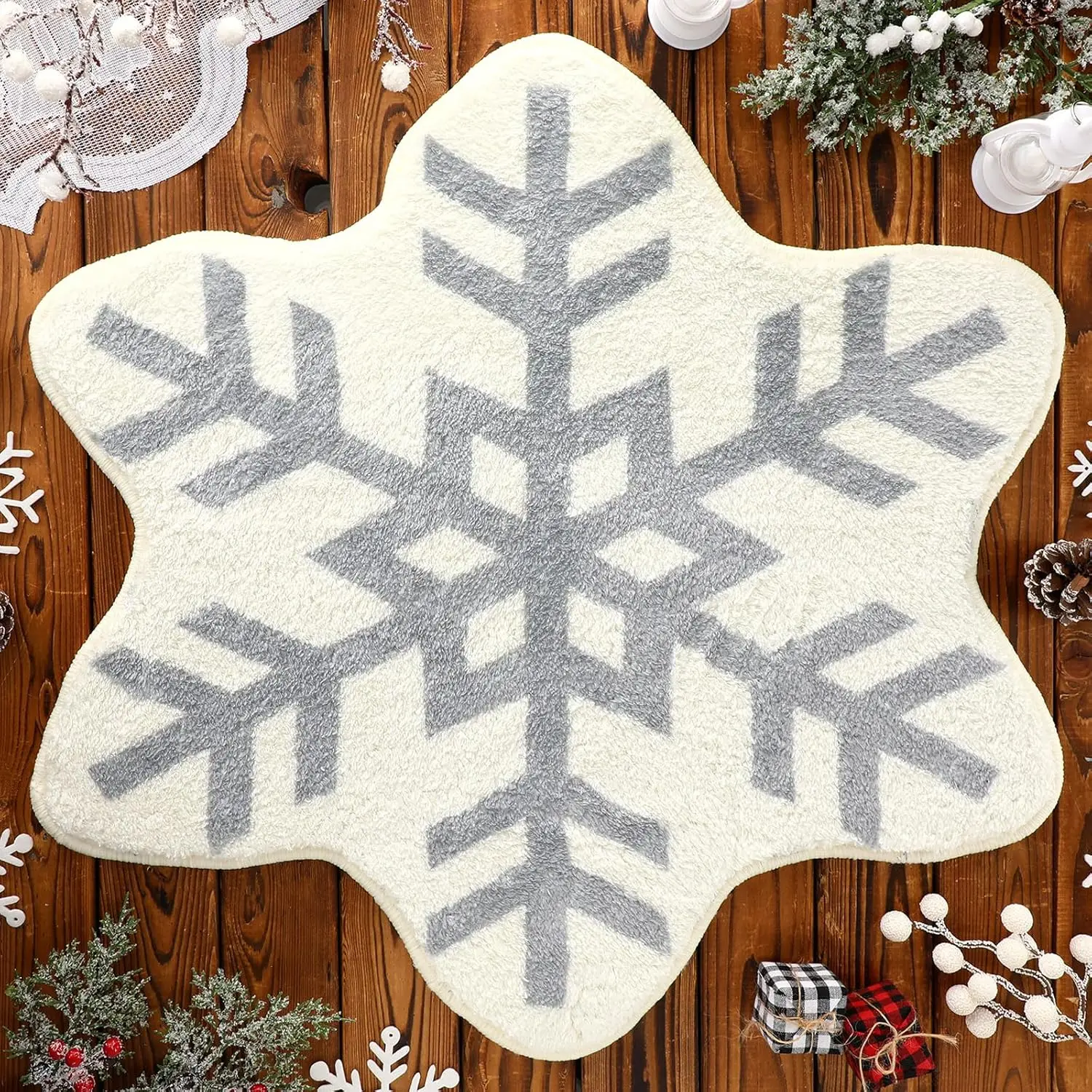 Winter-Christmas-Snowflake-Bathroom-Rug-Snowflake-Bath-Mat-Non-Slip ...