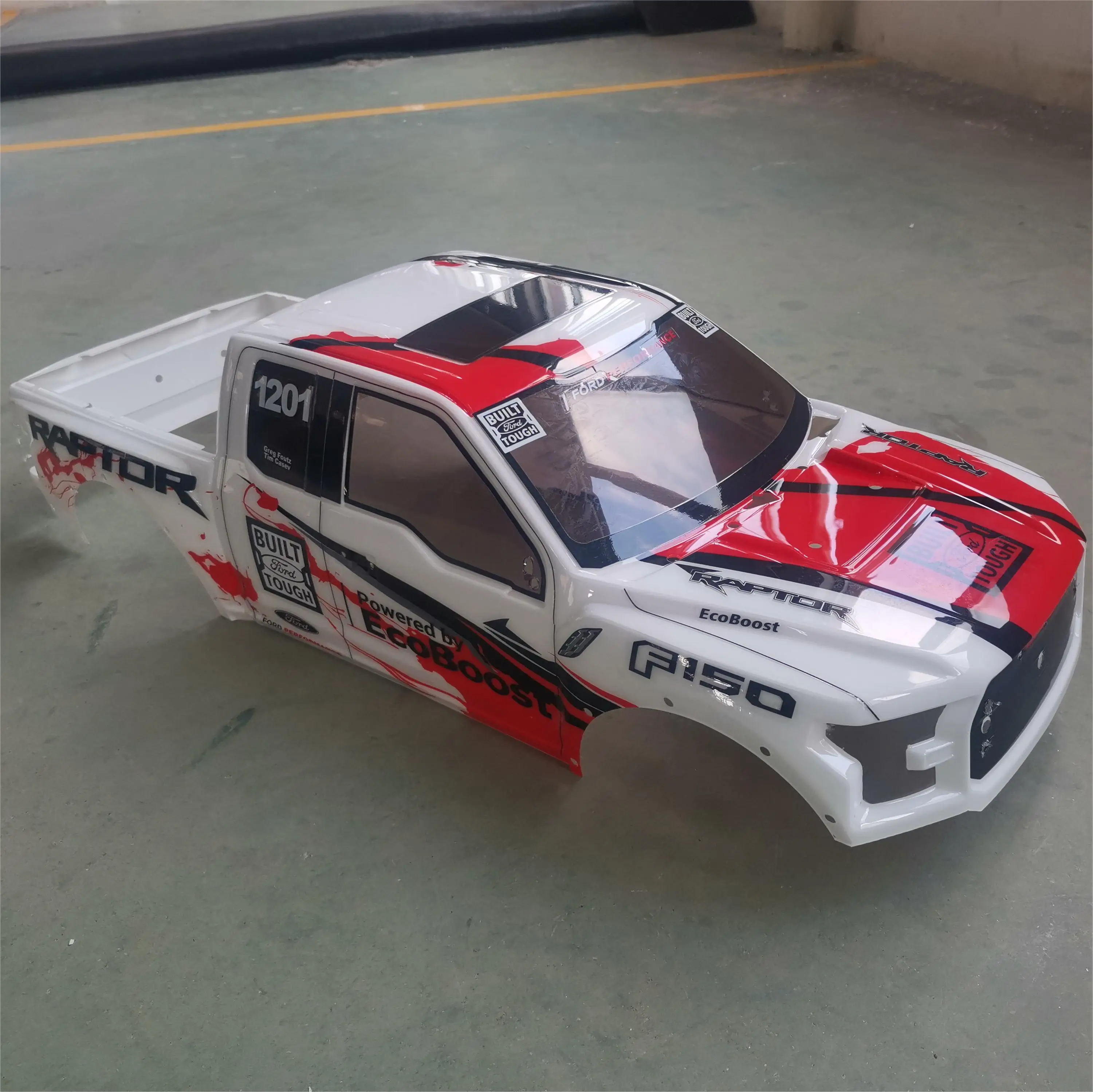 Raptor-F150-Body-Shell-While-Color-Body-Car-Body-Sticker-1-8-Ford-F150 ...