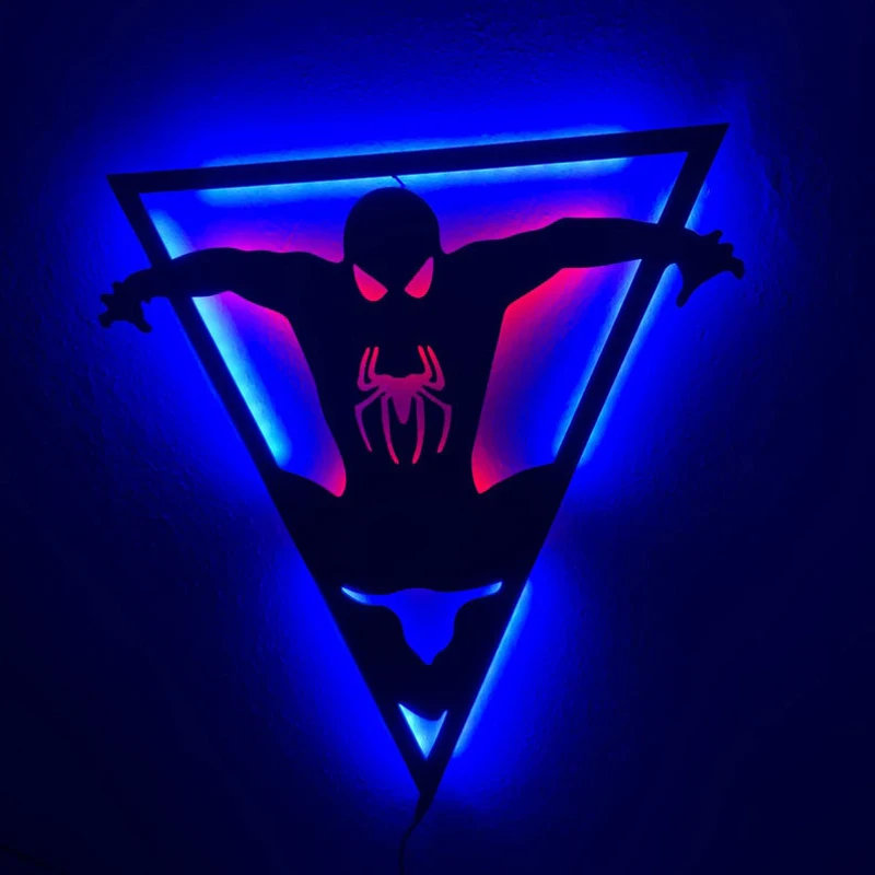 Marvel-Spiderman-luz-LED-de-noche-para-pared-decoraci-n-del-hogar-luz ...