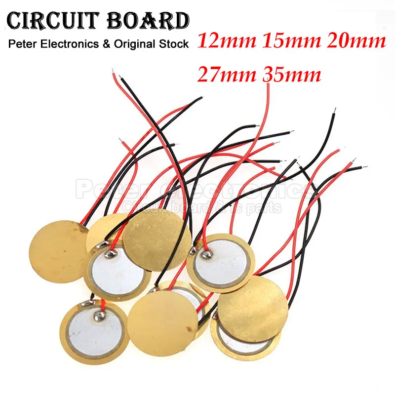 5-10pcs-Piezoelectric-Piezo-Ceramic-Wafer-Plate-Element-Sounder-Sensor-With-Wire-For-Buzzer ...
