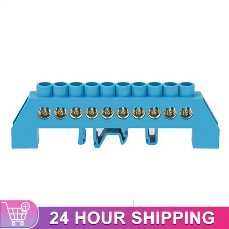 4-6-8-10-12-Positions-Terminal-Block-Connector-Strip-Brass-Ground ...