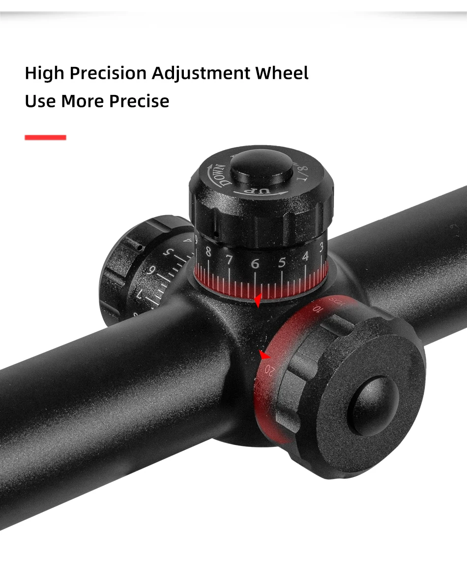 Fire Wolf 10-40x50 E Scope Long Range Riflescope Side Wheel Parallax ...