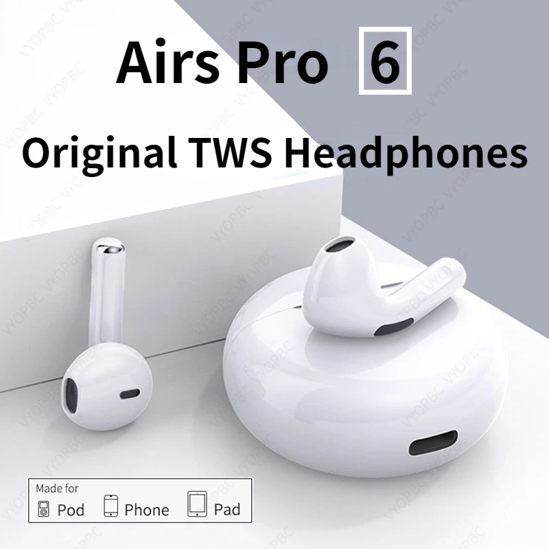 Nuovo-originale-Air-Pro-6-TWS-cuffie-Wireless-Fone-auricolari-Bluetooth ...