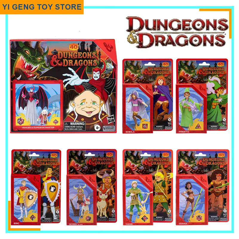 6 Inch Original Dungeons Dragons Presto Sheila Eric Bobby Uni Diana ...