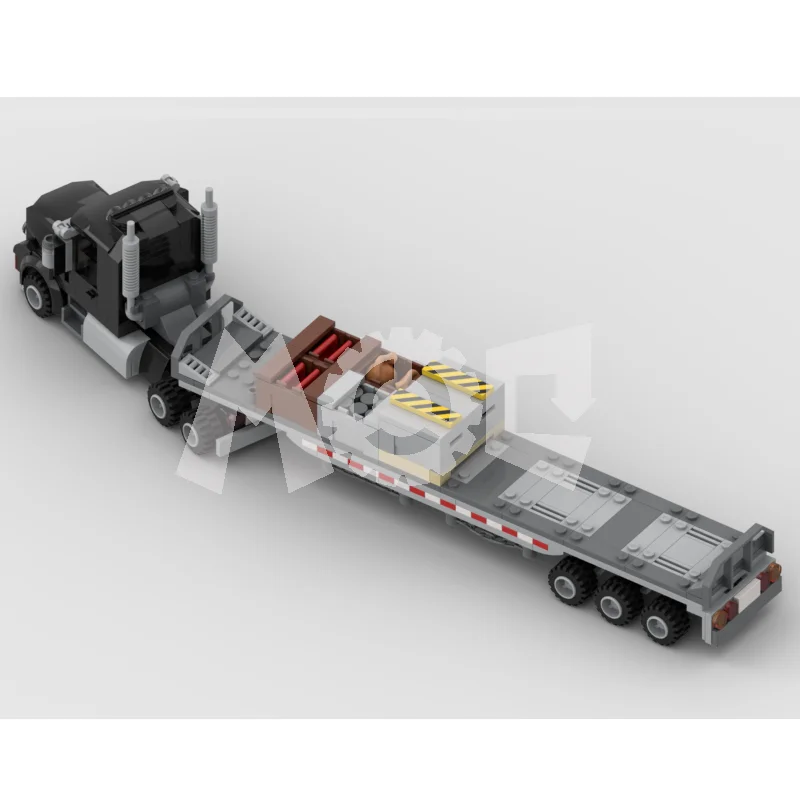 Lego Truck And Flatbed Trailer