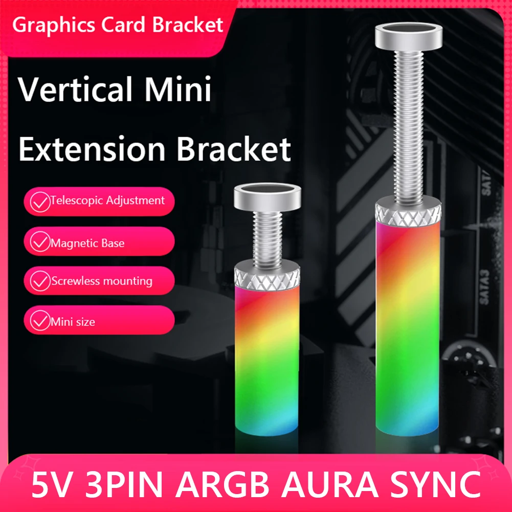 ARGB-Graphics-Card-GPU-Holder-Adjustable-Telescopic-Rotary-Screw ...