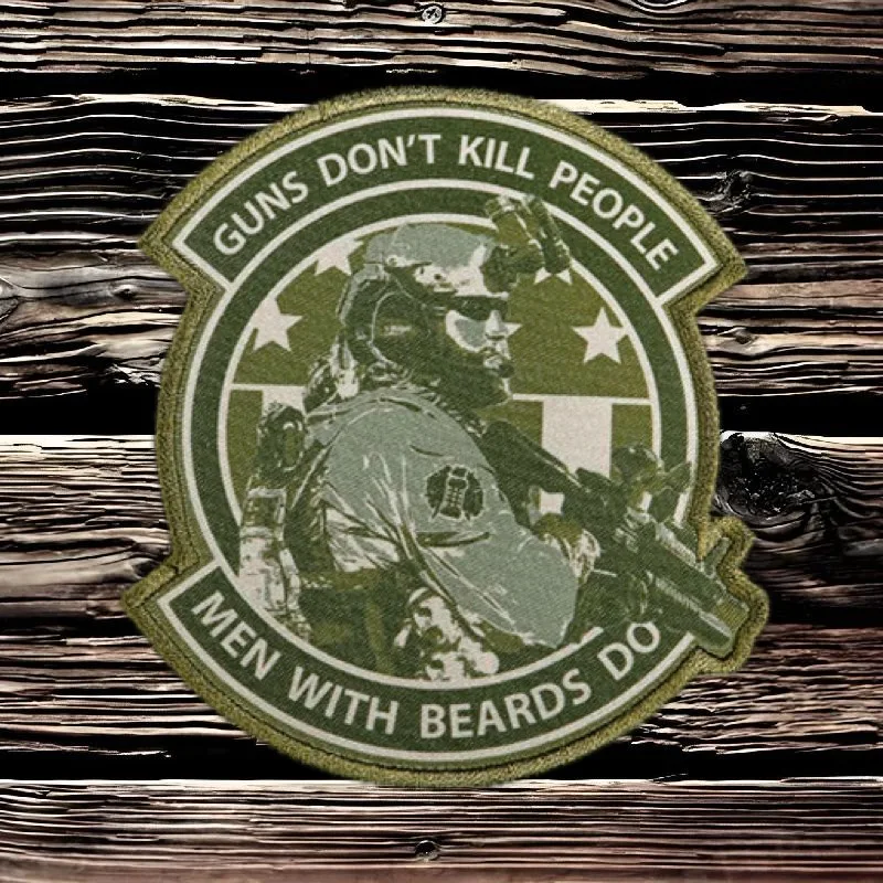GUNS-DONT-KILL-PEOPLE-Exquisite-Embroidered-Hook-Loop-Patches-For ...