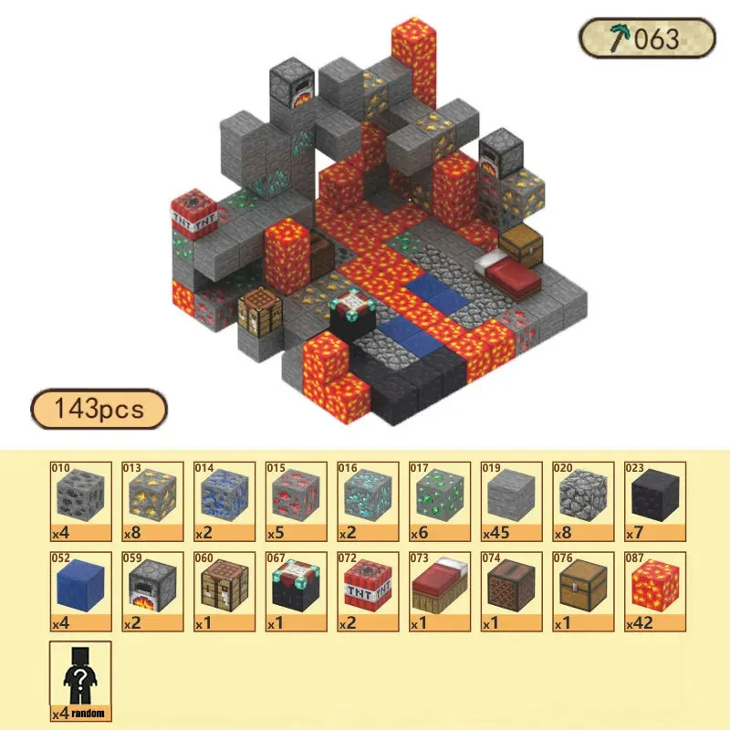 Magnetic-Mine-World-Cube-Building-Blocks-Magnet-World-Set-for-Boys ...