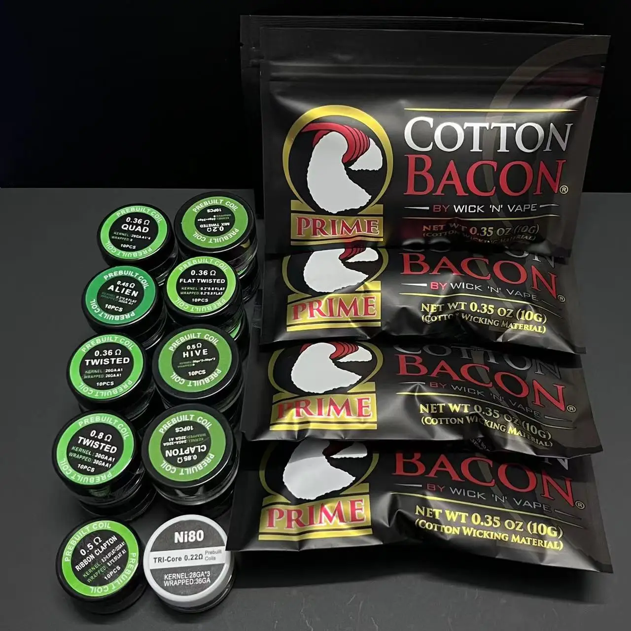 Vape-Organic-Bacon-Cotton-Organic-Prime-Ni80-Alien-Coil-For-Electronic ...