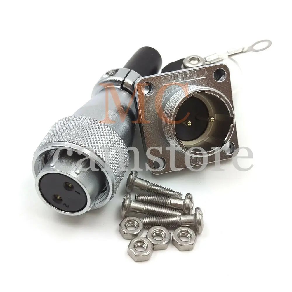 WEIPU-WS16-10A-2Pin-Panel-Mount-Waterproof-Power-Connectors-Aviation ...