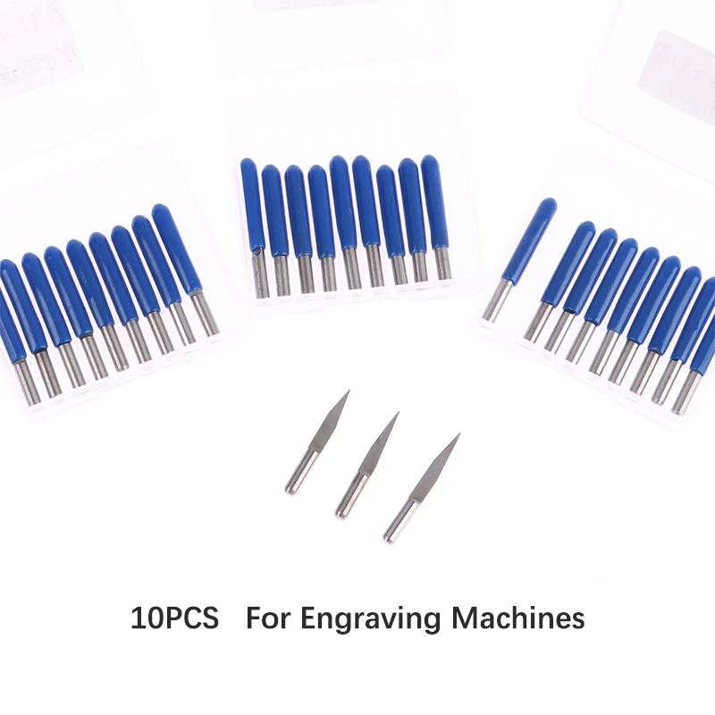 10PCS-3-175mm-bits-CNC-Engraving-Machine-for-Wood-PCB-Engraver-Tips ...