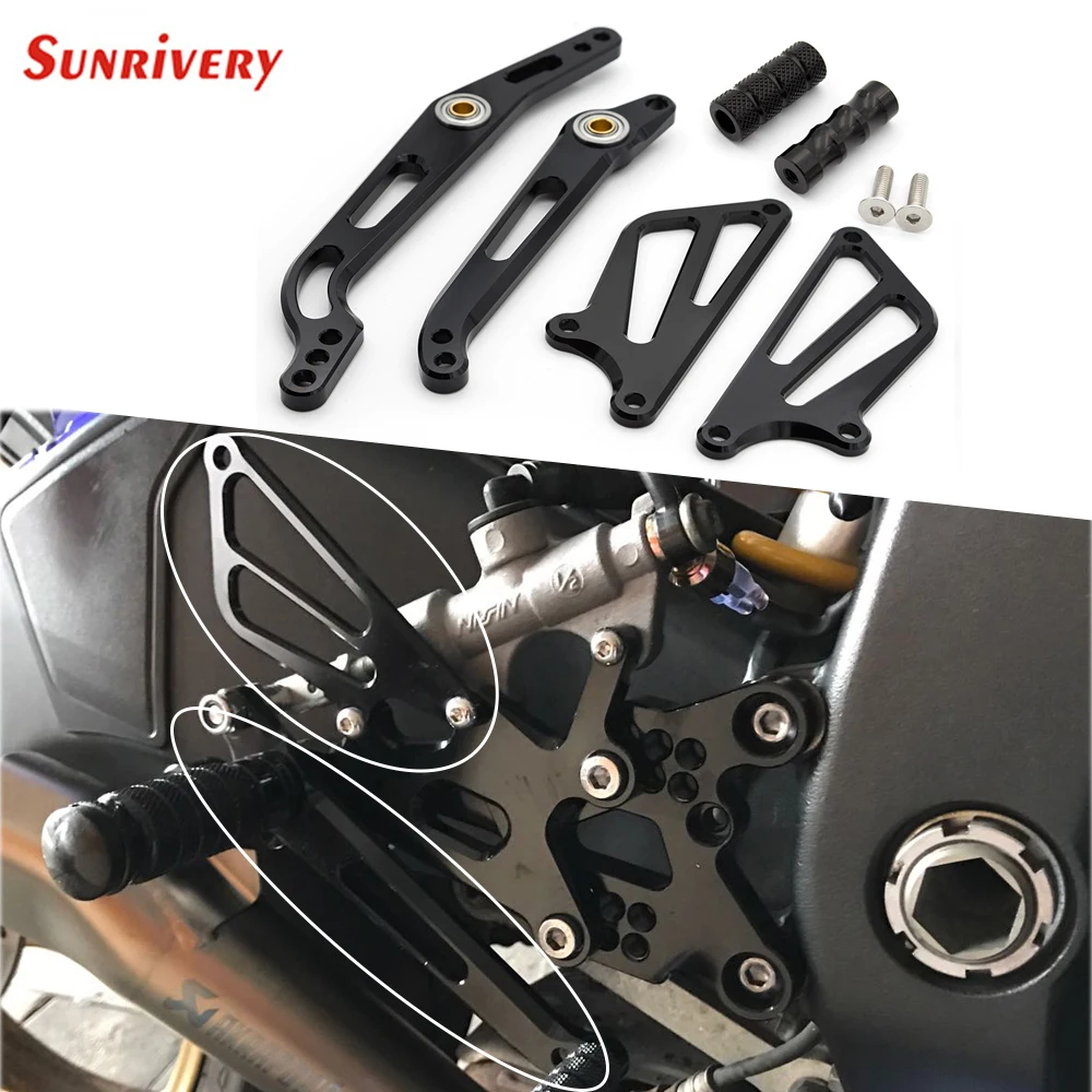 Aluminum-Rearset-Footpeg-Foot-Peg-Pedal-Brake-Gear-Shift-Shifter-Lever ...