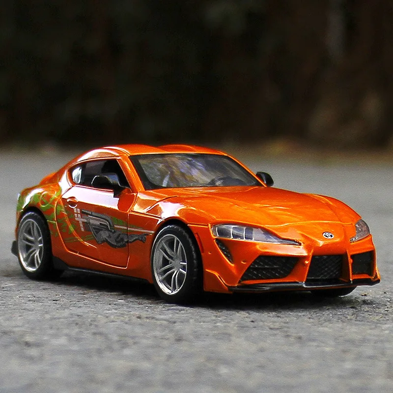 1:32 Toyota Supra Super Sport Car Model Alloy Metal Diecast Sound Light ...
